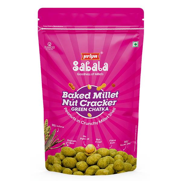 Baked Millet Nut Crackers - Green Chatka, Healthy & Crunchy Snack
