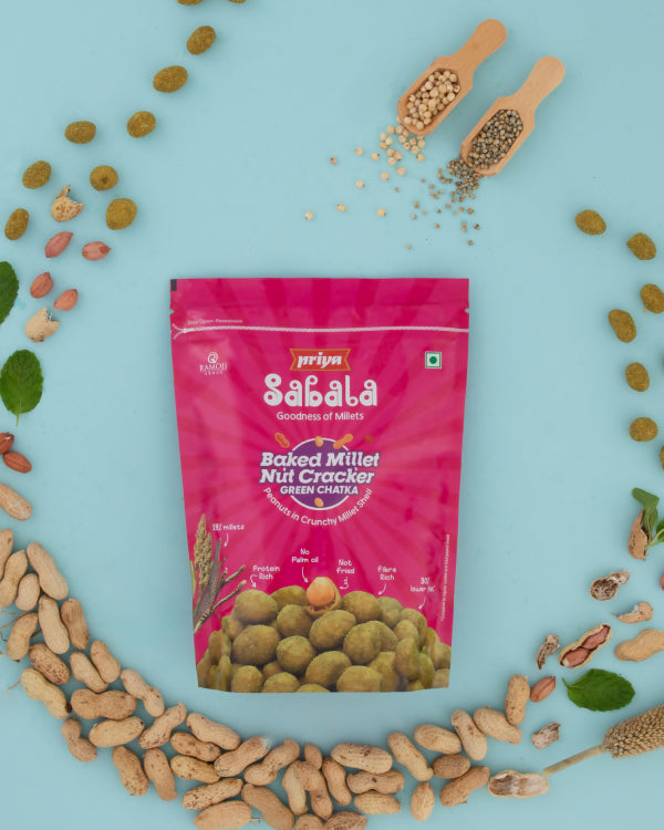 Baked Millet Nut Crackers - Healthy & Crunchy Snacks – Sabala Millets