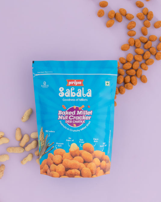 Baked Millet Nut Crackers - Healthy & Crunchy Snacks – Sabala Millets