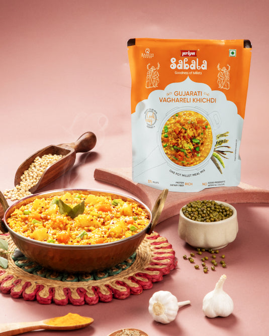 Gujarati Vaghareli Millet Khichdi - Authentic Sabala Millets