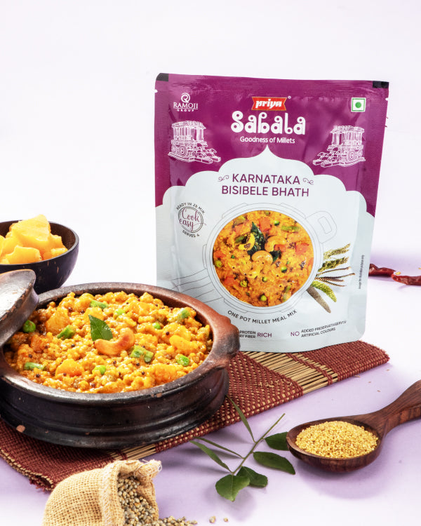 Organic Millet Bisi Bele Bath - Ready to Eat, Rich in Protein – Sabala ...